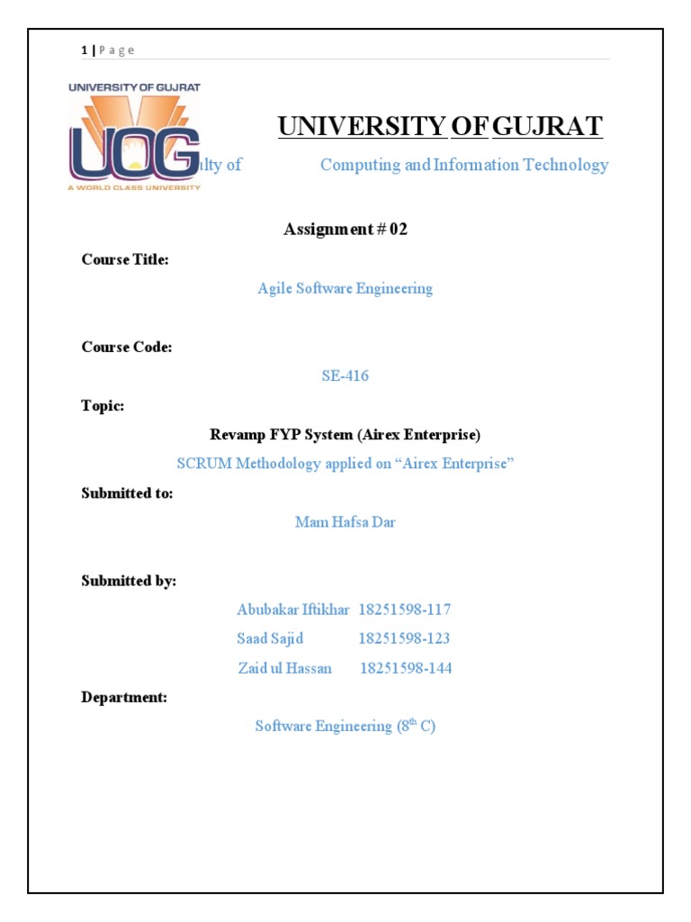 Assignment 2 Revamp | PDF | Scrum (Software Development) | Agile Software Development