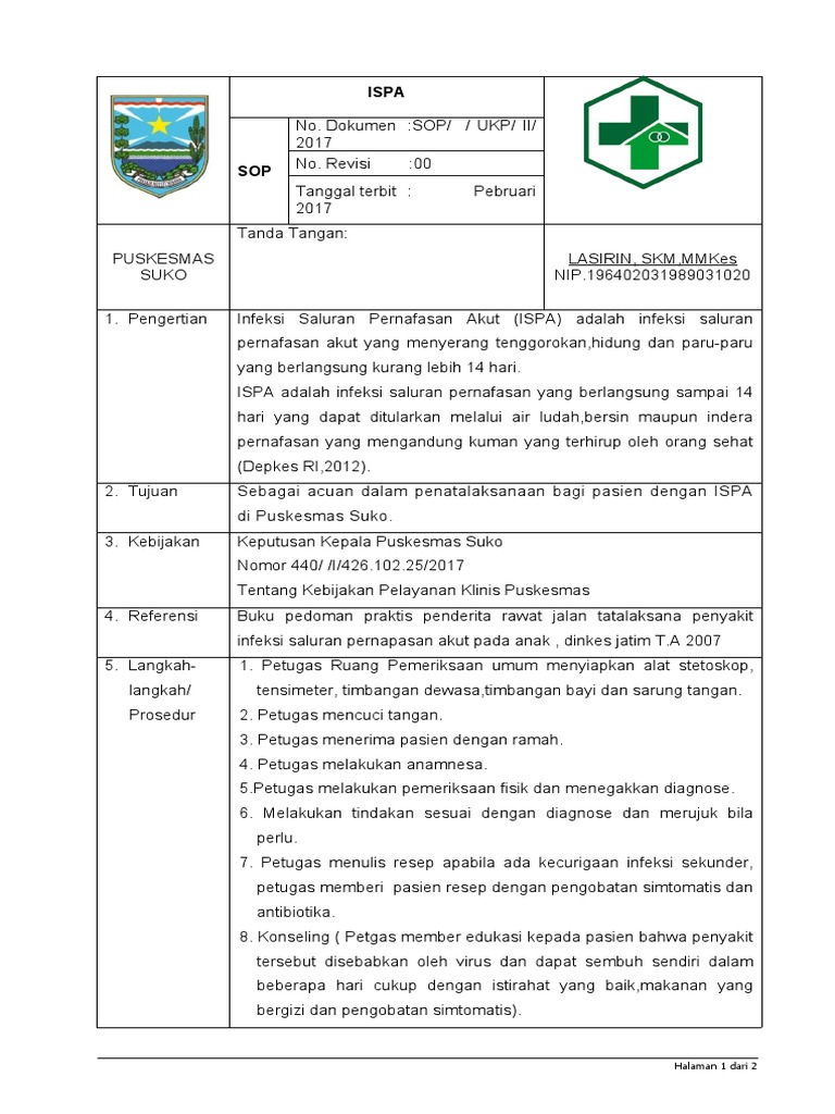 Sop Program Ispa | PDF