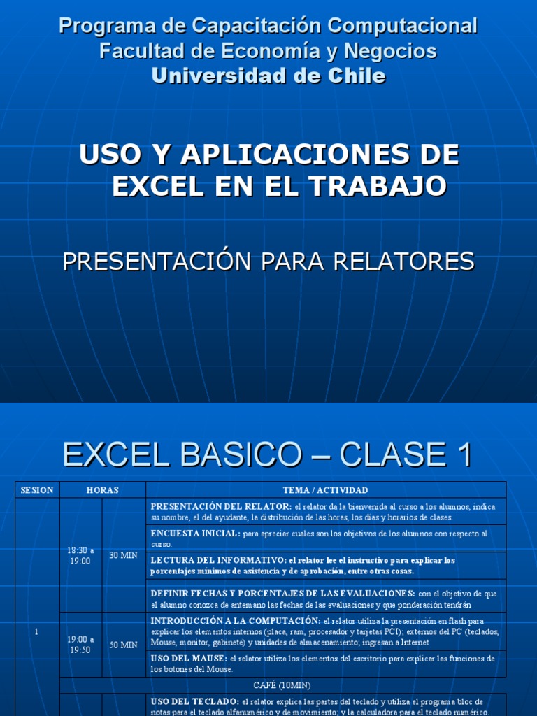 Ecap - Temario Excel Basico | PDF | Microsoft Excel | Archivo de computadora