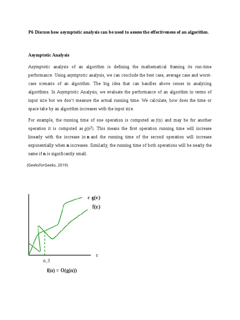 P6 Discuss How Asymptotic Analysis Can Be Used To Assess The ... P6 Discuss How Asymptotic Analysis Can Be Used To Assess The ...