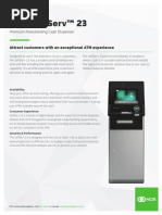 NCR SelfServ 21 Product Datasheet | PDF | Automated Teller Machine ...