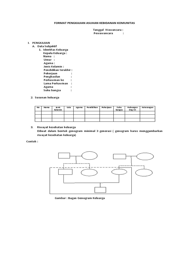 Format Pengkajian Komunitas | PDF | Kesehatan Holistik