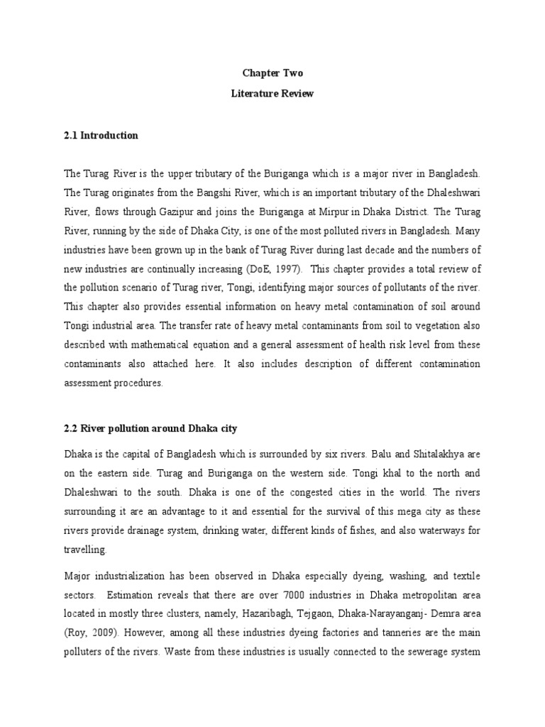 CHP 2 Literature Review (Final) | Download Free PDF | Chloride | Ph