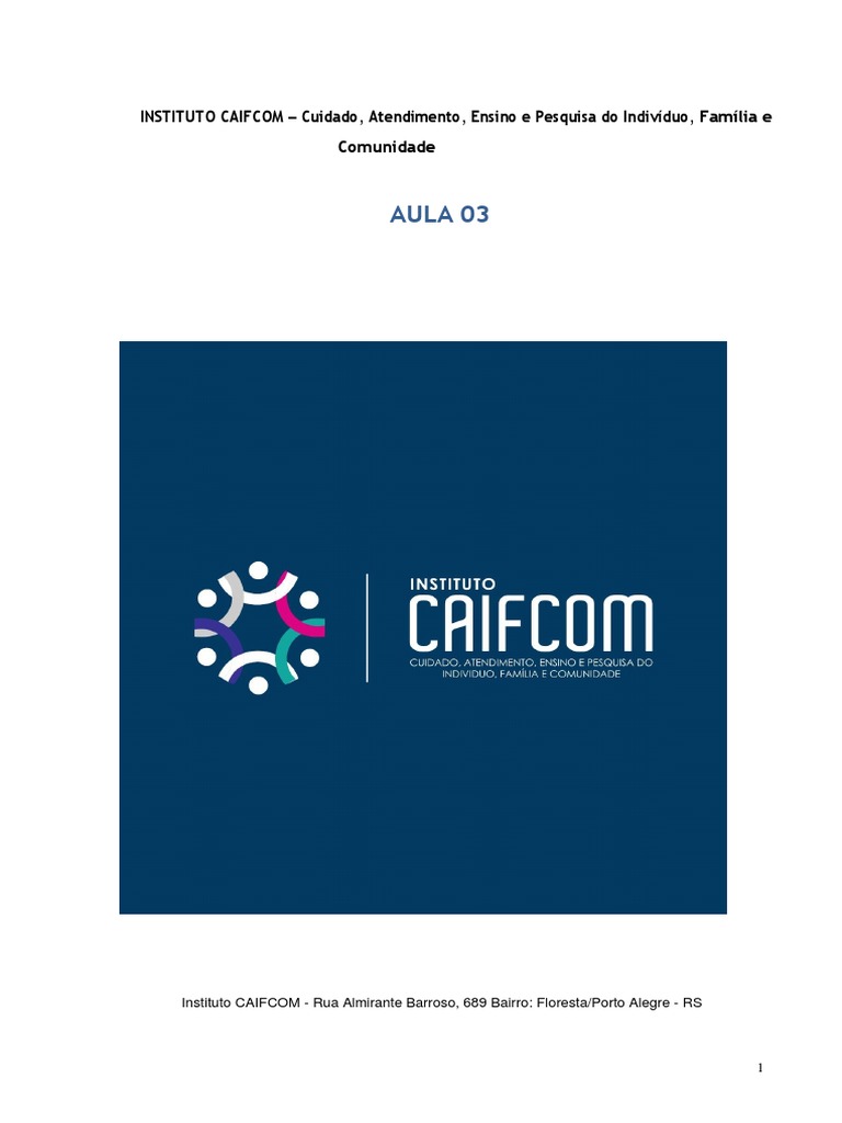 Aula 03 | PDF | Família | Comentários