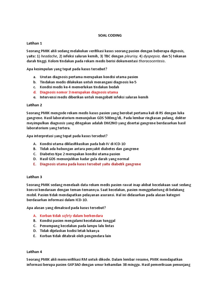 SOAL CODING Pelatihan 19-8-22 | PDF
