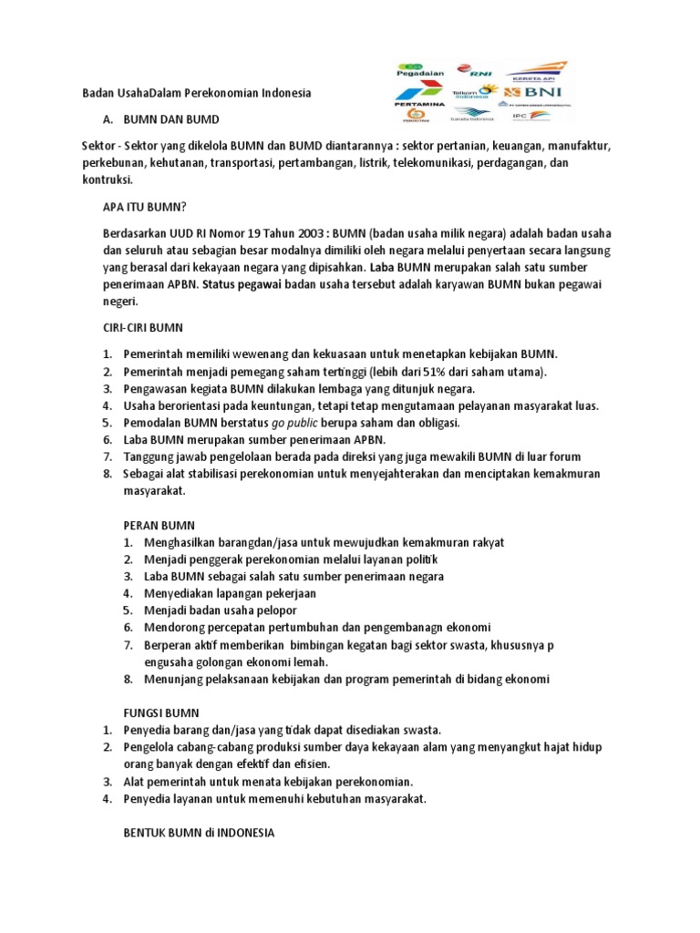 PKN Bumn Kelas 10 | PDF