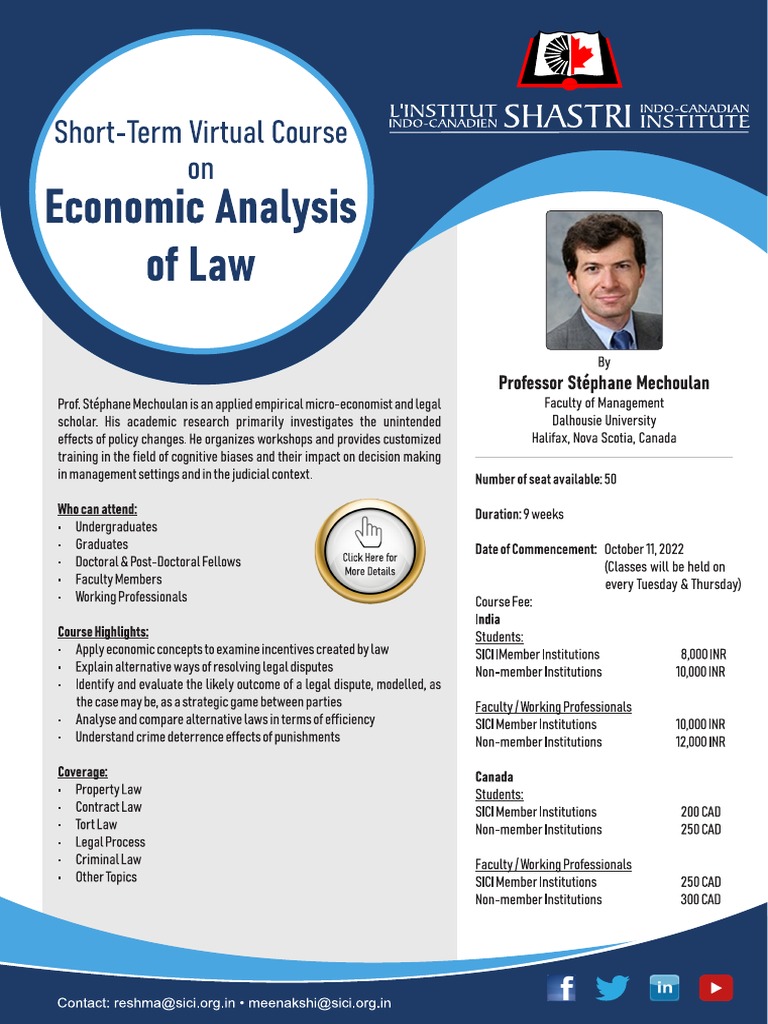 Economic Analysis of Law-Poster | PDF