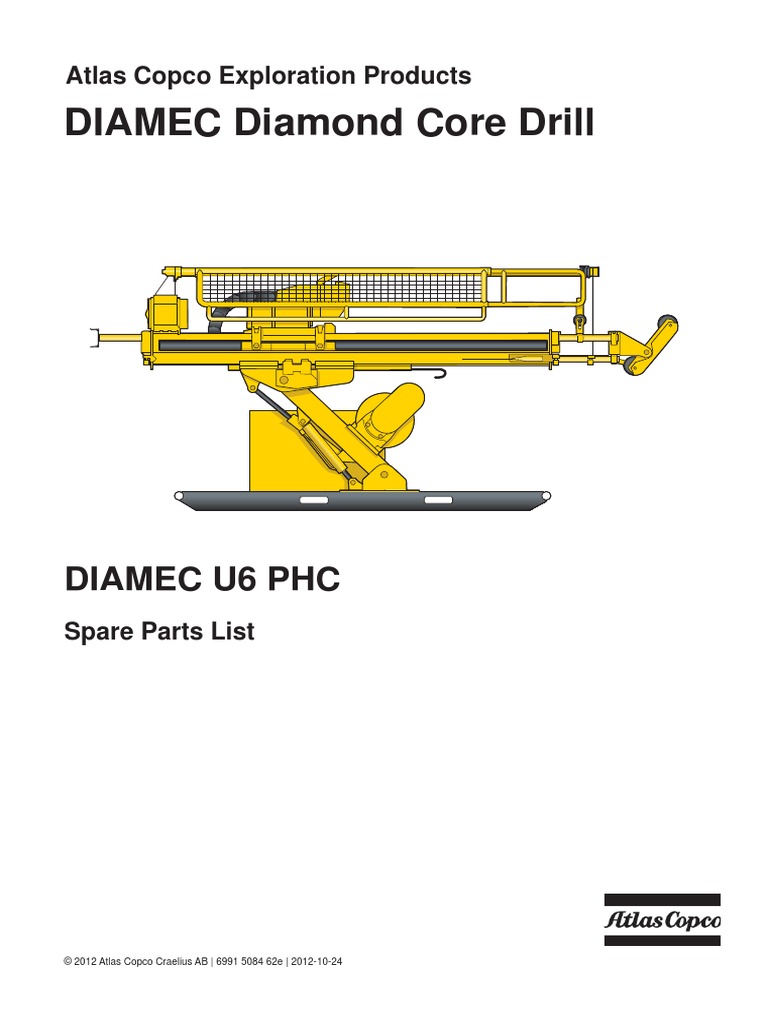 6991 5084 62e - Diamec U6 PHC | PDF | Manufactured Goods | Mechanical Engineering