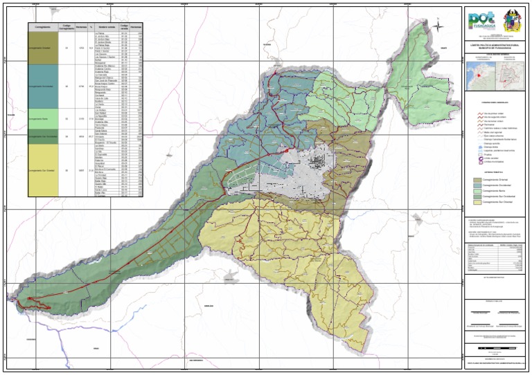 FR07-PLANO DE DIVISIÓN POLÍTICO ADMINISTRATIVA RURAL Fusa | PDF