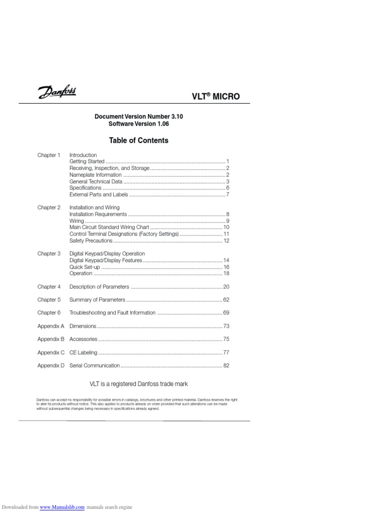 Manual Inversor Danfoss | PDF | Electric Motor | Electrostatic Discharge