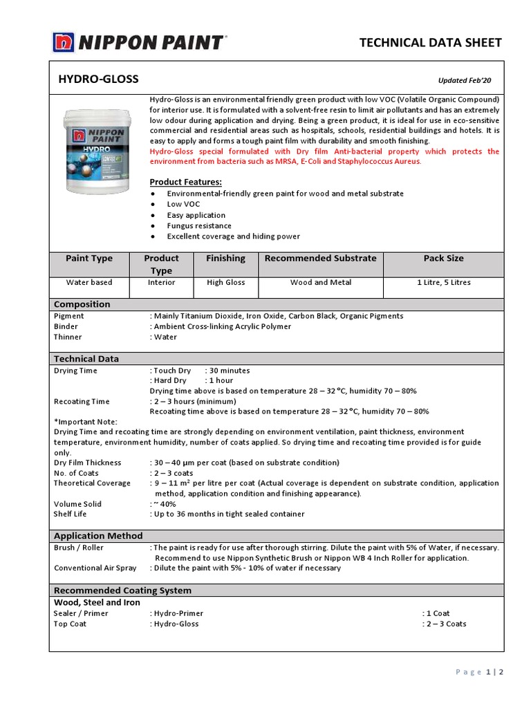 Hydro Gloss Solid Wood | Download Free PDF | Paint | Materials