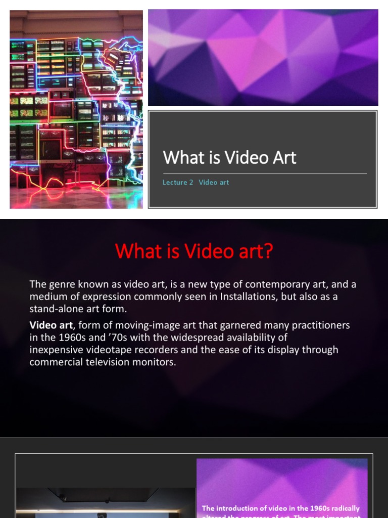 What Is Video Art | PDF | Video | The Arts