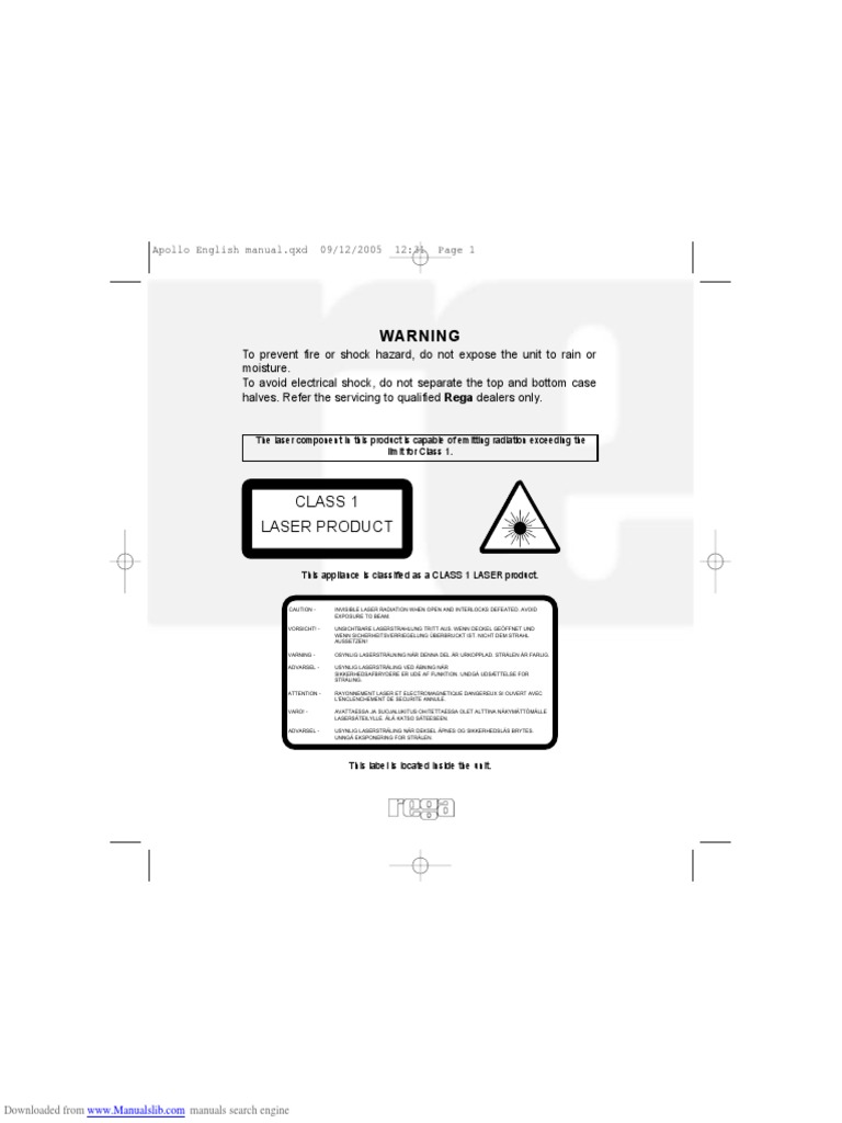 Apollo Manual | PDF | Ac Power Plugs And Sockets | Mains Electricity