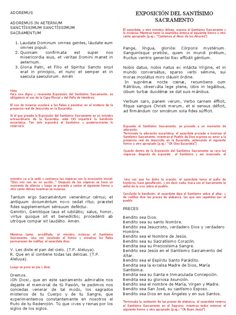 Guía para Exposición del Santísimo | PDF | eucaristía | María, madre de ...