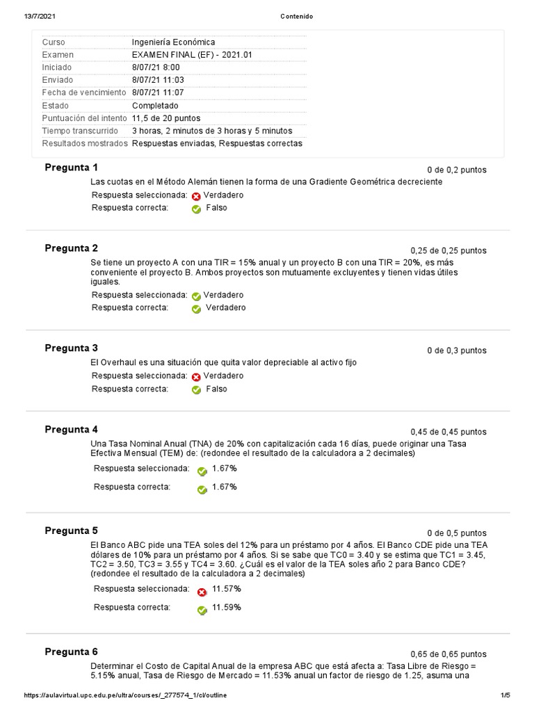Ingeco Examenes Finales | PDF | Interés | Depreciación