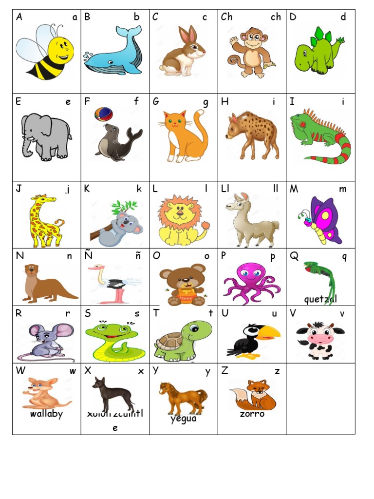 Alfabeto Animales y Objetos | PDF