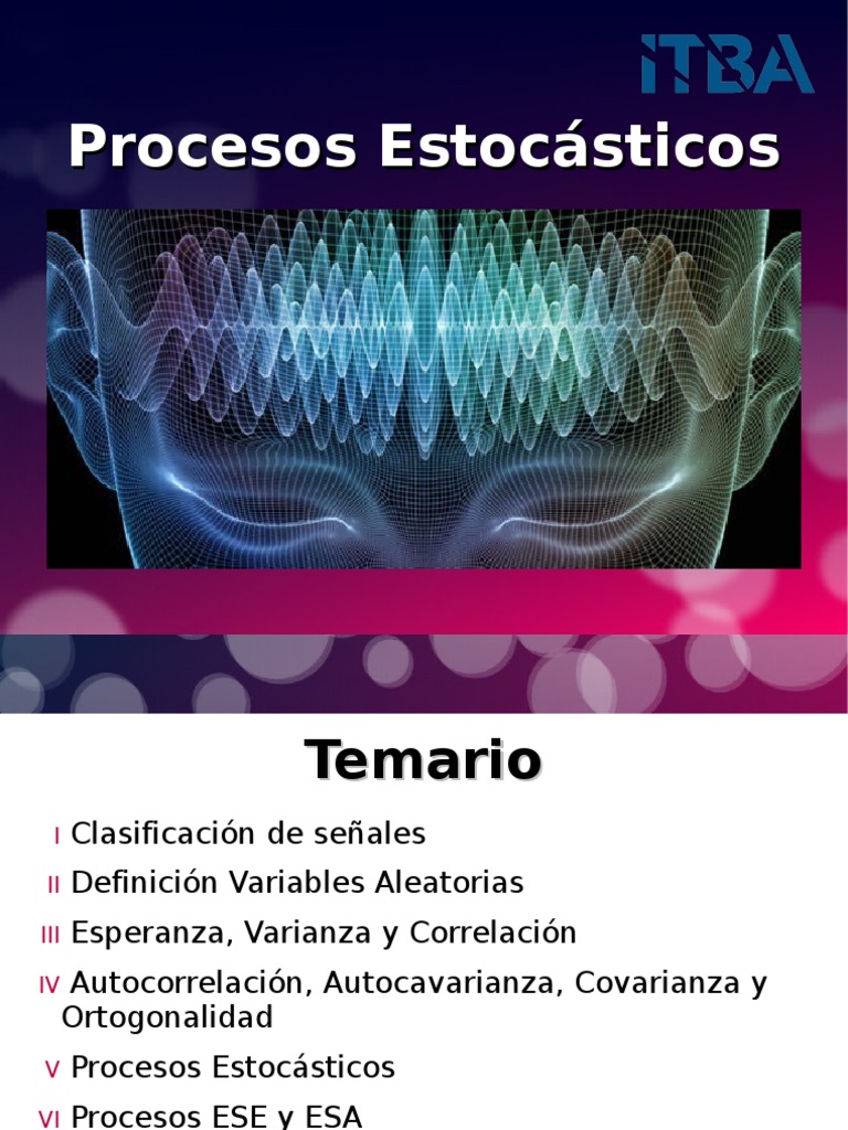 Teórico Procesos Estocásticos-Clase II | PDF | Estimador | Distribución ...