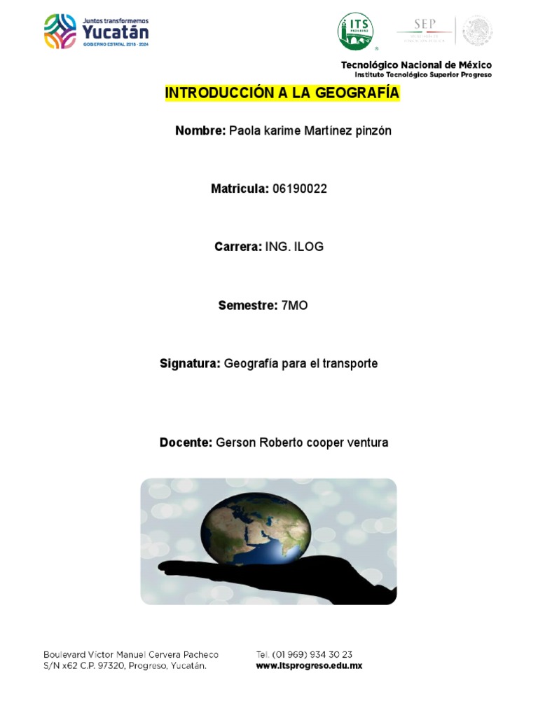Introduccion Geografia | PDF | Geografía | Geografía Física