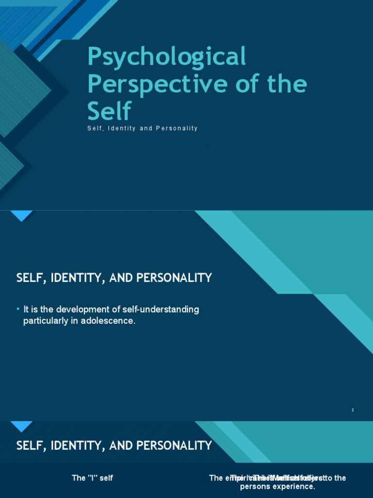 Psychological Perspective of The Self | PDF | Self | Id