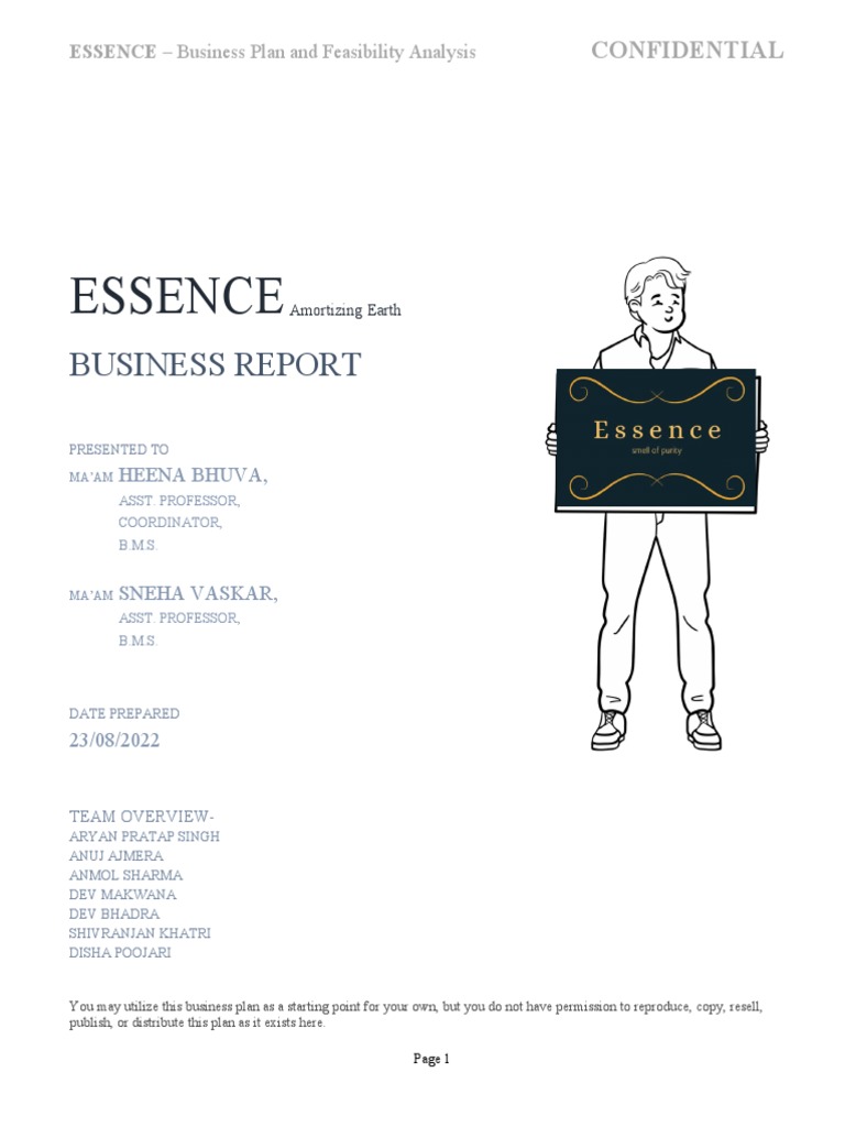 Essence: Business Report | PDF | Perfume | Marketing