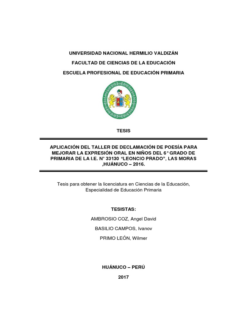 Tedp 00325 A52 | PDF | Programa para la Evaluación Internacional de ...