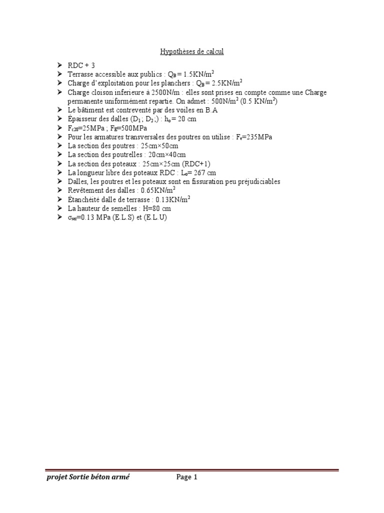 Calcul Poteau Et Semelle | PDF | Matériaux de construction | Éléments architecturaux