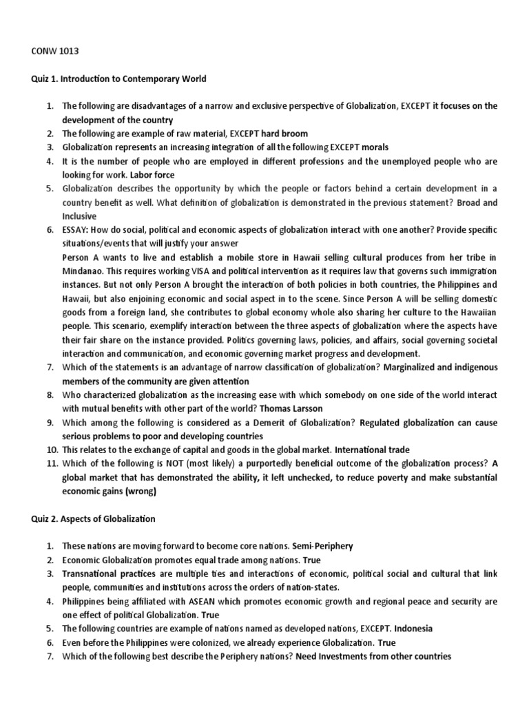 Conw 1013 | PDF | Globalization | Capitalism
