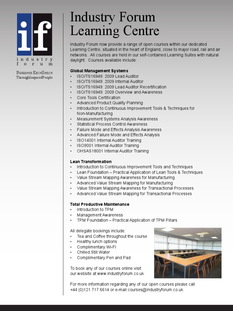 Open Courses and Venue Hire Options | PDF