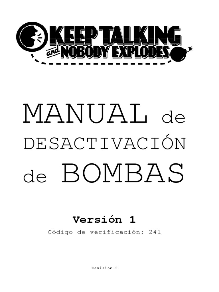 Keep Talking and Nobody Explodes v. 1 | PDF | Color | Contraseña