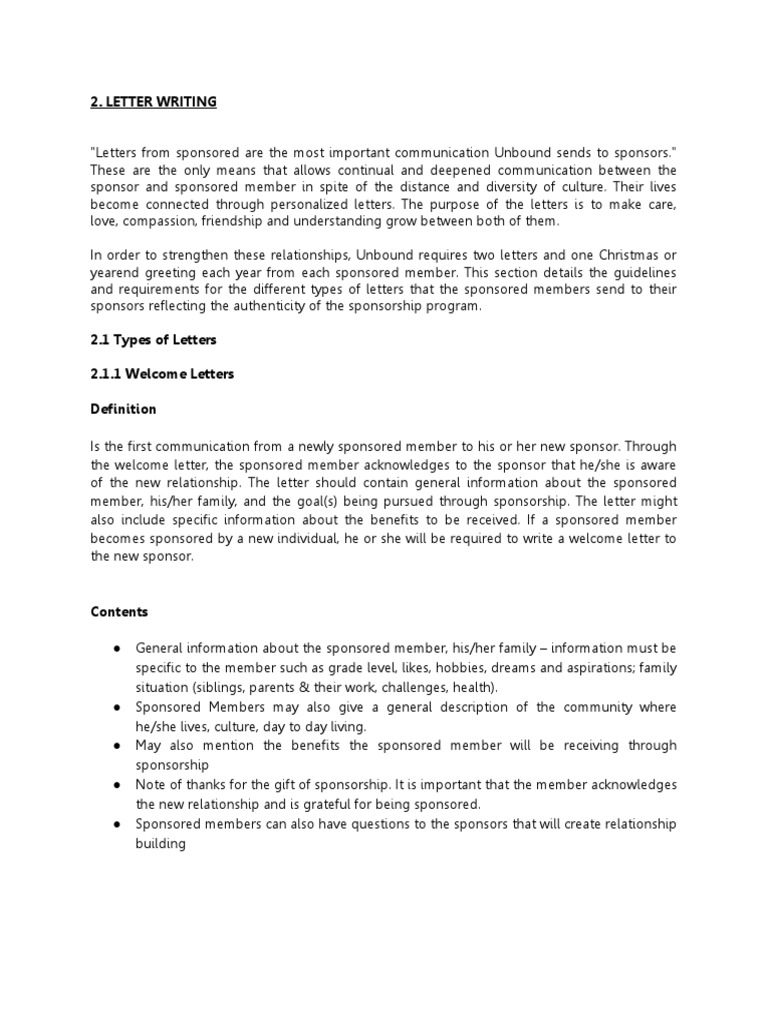 Chapter 2 - Letter Writing | PDF | Goal | Family