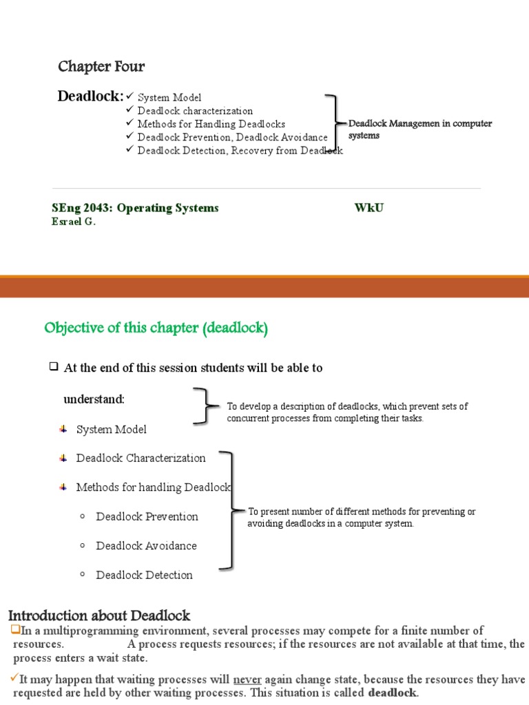 Chapter 4 Deadlock | PDF | Process (Computing) | Computer Programming