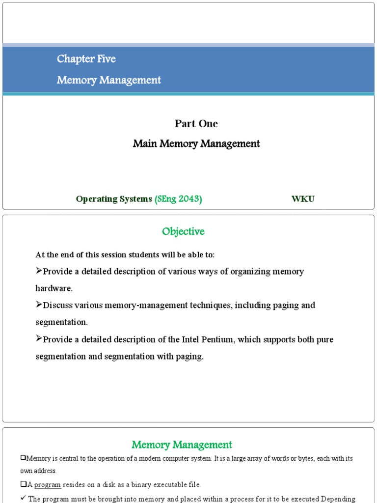 Memory Management Techniques in OS | PDF | Library (Computing) | Process (Computing)