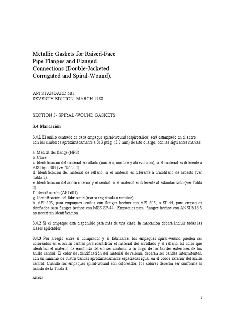 Api 601 | PDF | Elementos químicos | Química