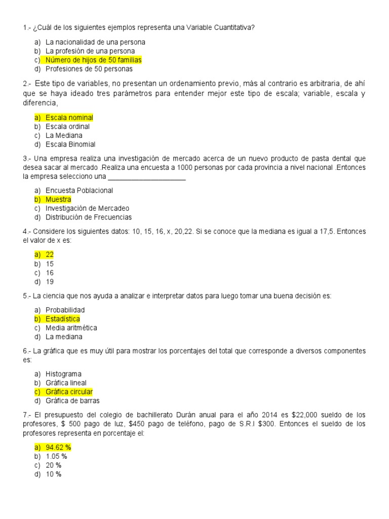 Examen de Estadistica | PDF | Histograma | Mediana