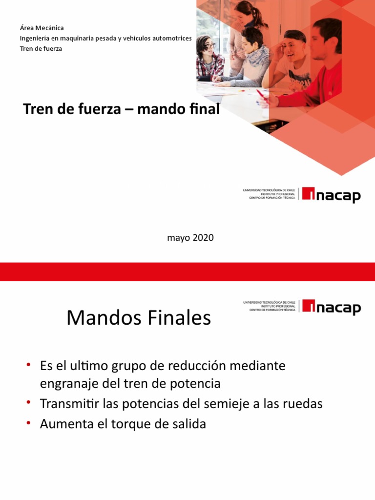 Tren de Fuerza 8 - Mando Final, Conexion Tierra | PDF | Eje | Neumático