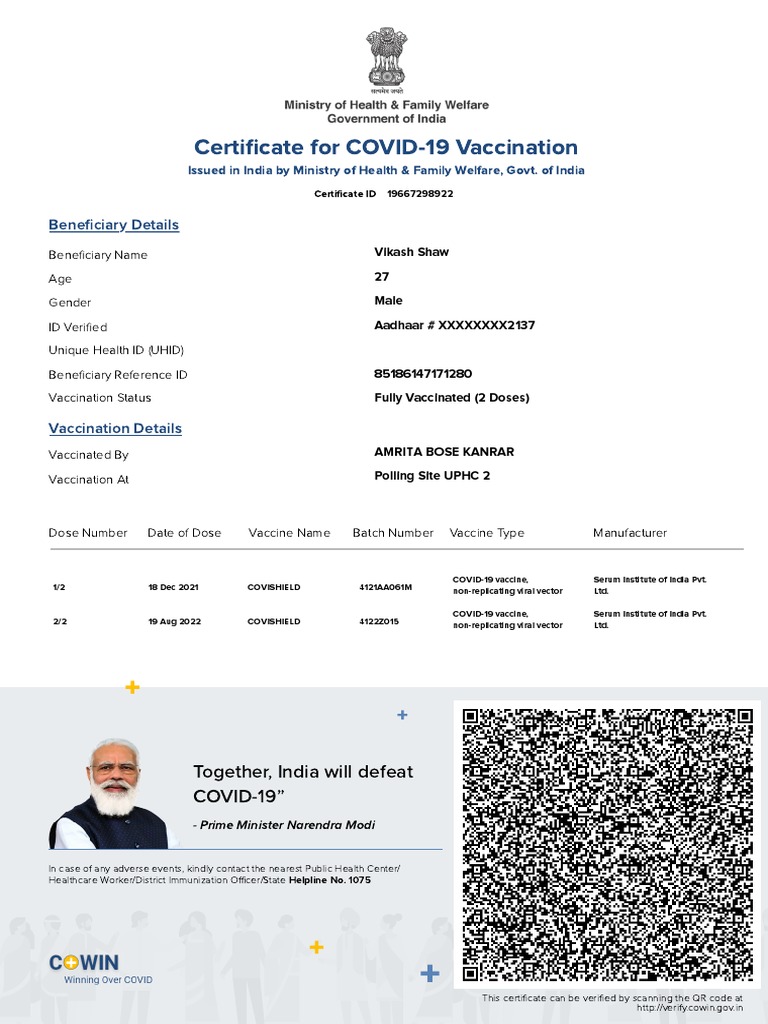 Vaccination Certificate | PDF