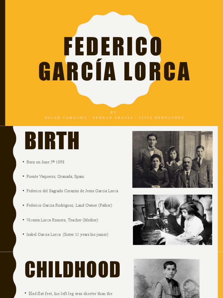 Federico García Lorca Presentation | PDF | Federico García Lorca | Francisco Franco