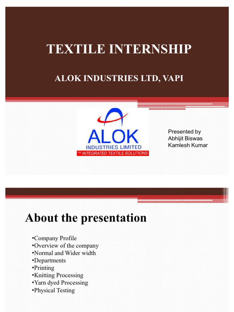 Alok Industries | Download Free PDF | Dyeing | Textiles