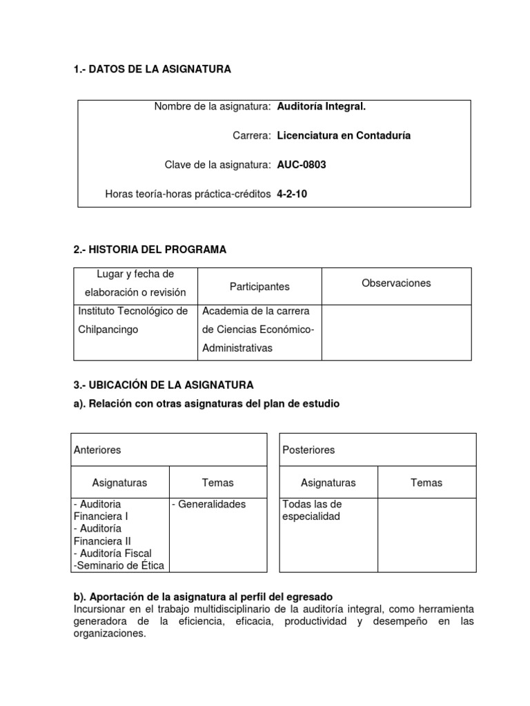 Auditoria Integral | PDF | Auditoría | Aprendizaje