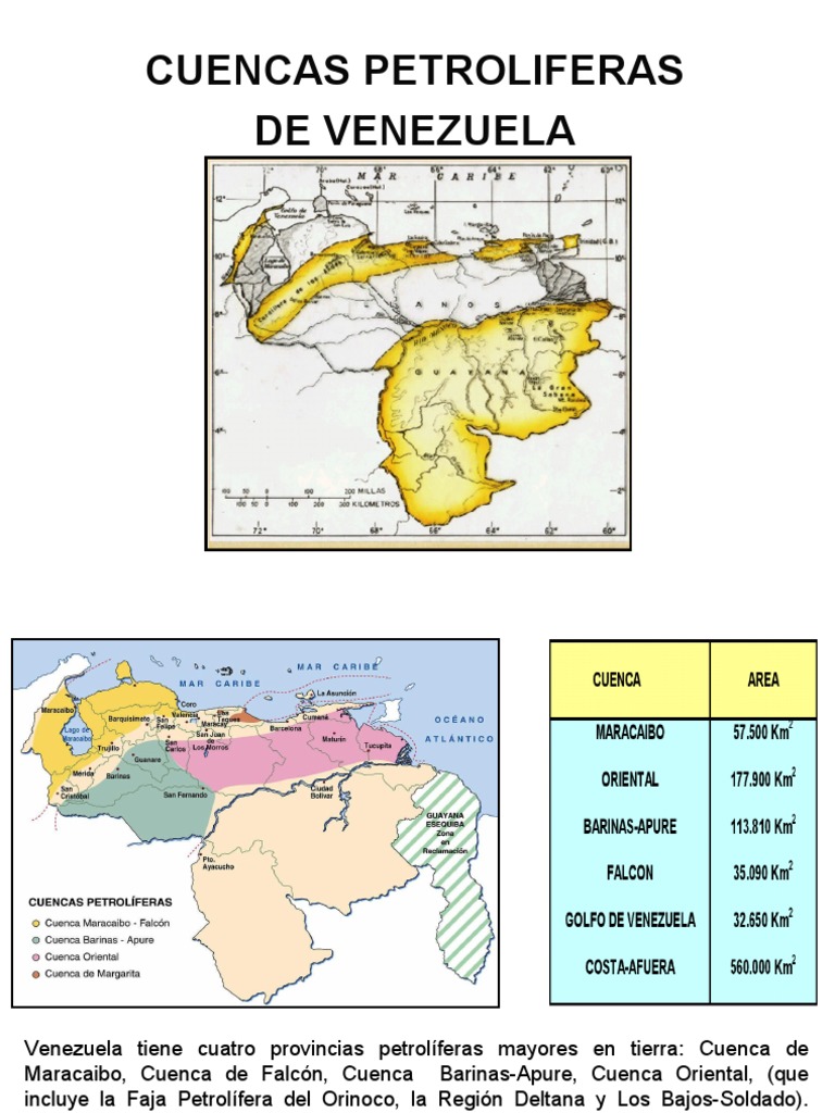 Cuencas Petrolíferas de Venezuela: Maracaibo y Falcón | PDF | Venezuela ...