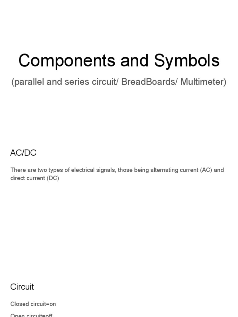 Components and Symbols-3 | PDF