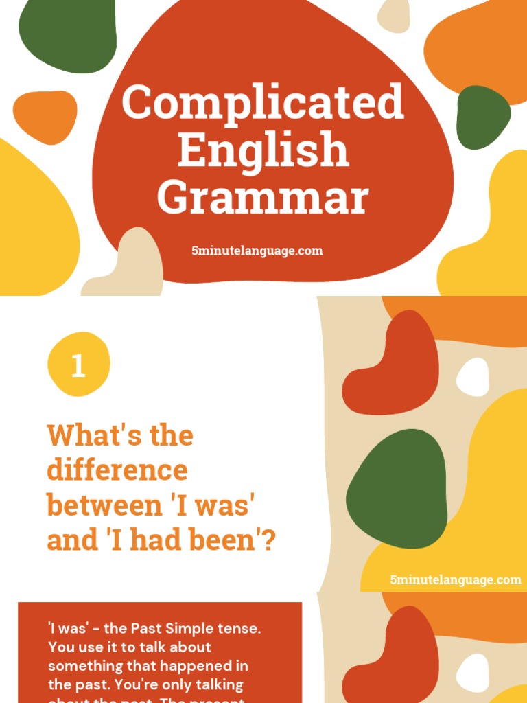 English Grammar Booklet | PDF | Perfect (Grammar) | Language Mechanics