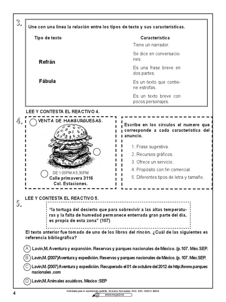Cuadernillo de Repaso Escolar 2018 Quinto Grado | PDF | Sonido | México