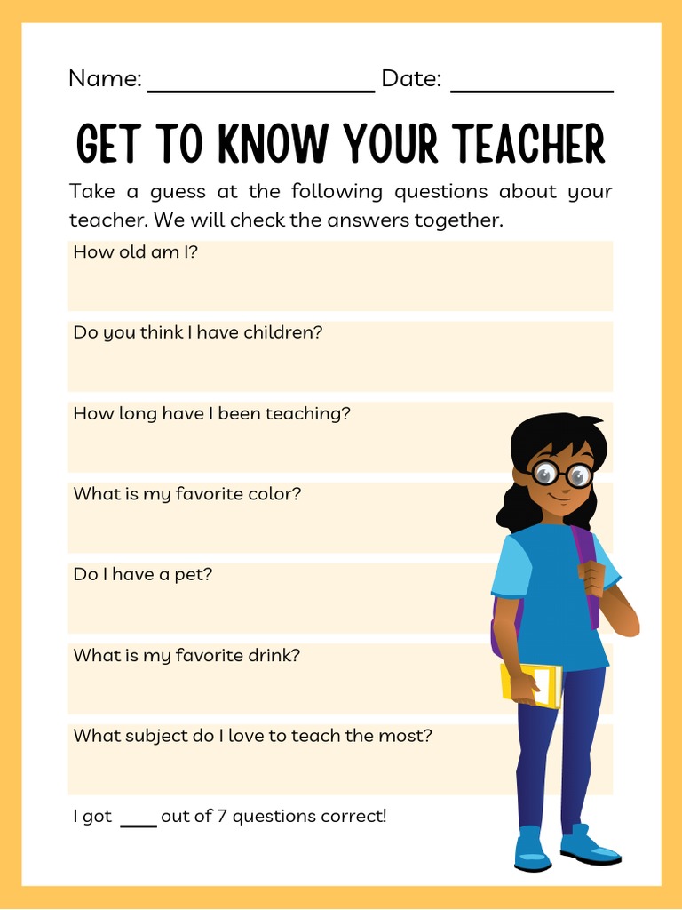 First Impressions of Your Teacher | PDF