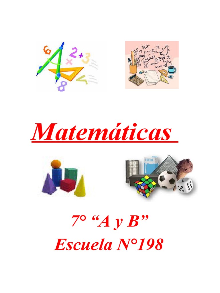 Planificación Anual Matemáticas 7mo. | PDF | Números | Número racional