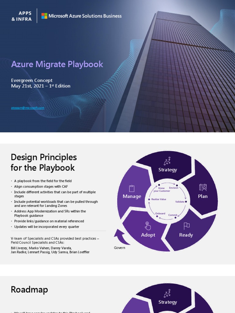 Azure Migration Playbook - Edition1 | PDF | Cloud Computing | Microsoft Azure