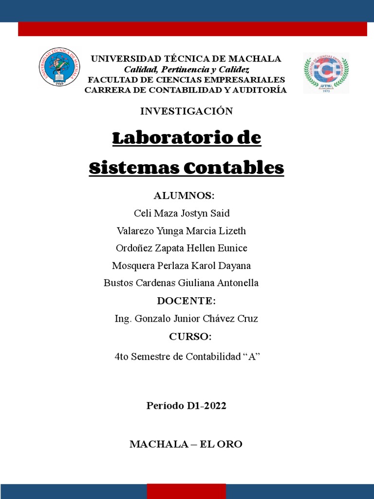 Tarea Sem 1 - Lab Sistemas Contables | PDF | Contabilidad | Business