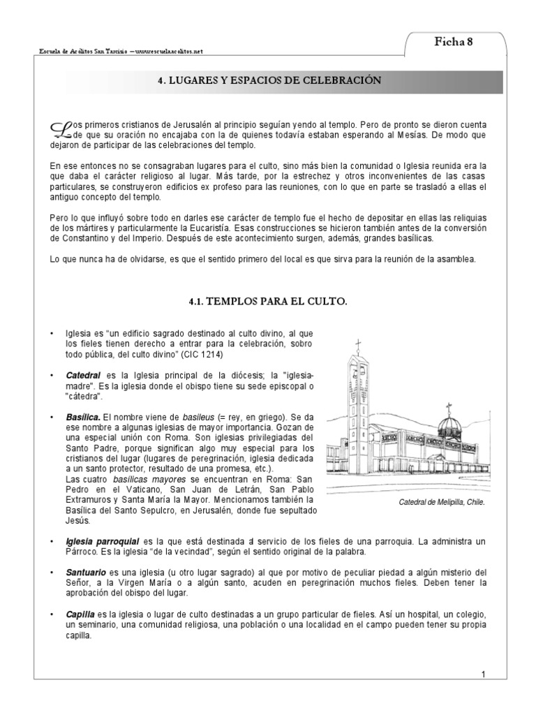 Escuela de Acolitos San Tarcisio | PDF | eucaristía | Misa (liturgia)