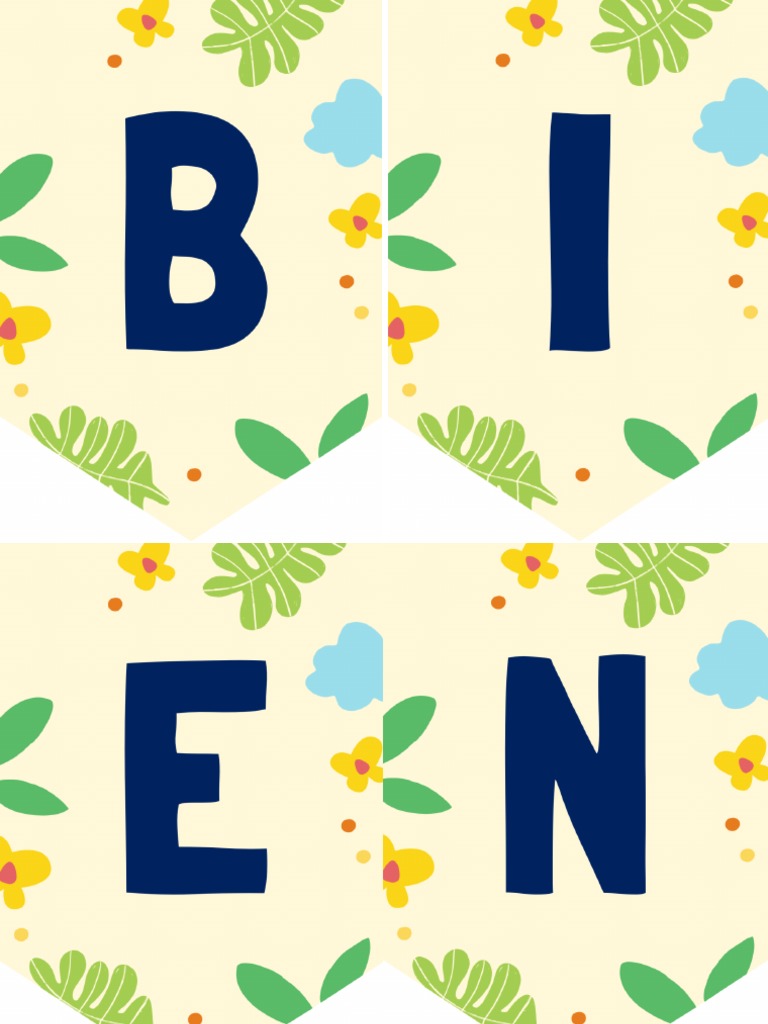 Banderines de Bienvenida | PDF