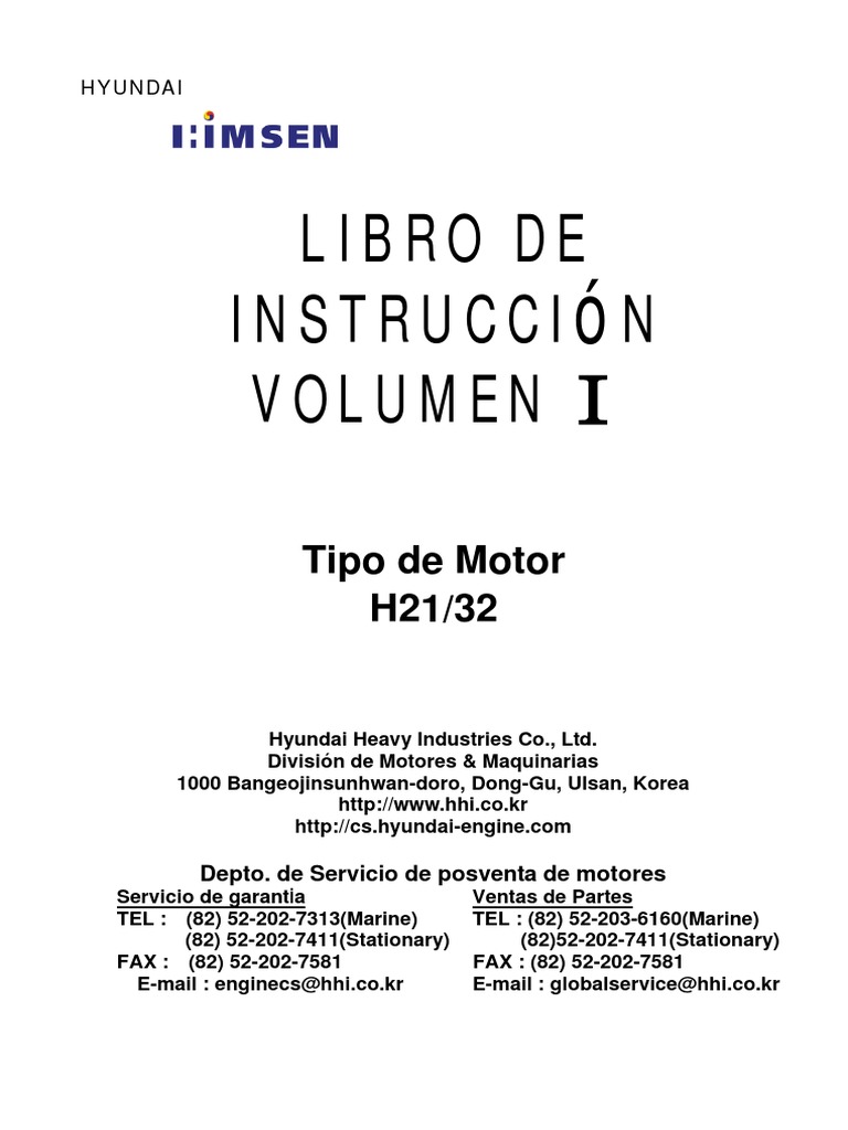 Vol01.Himsen Instruction Book | PDF | Inyección de combustible | Partes ...